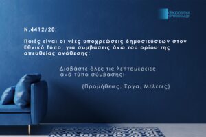 Υποχρεώσεις δημοσιεύσεων στον Εθνικό Τύπο ανά τύπο σύμβασης.